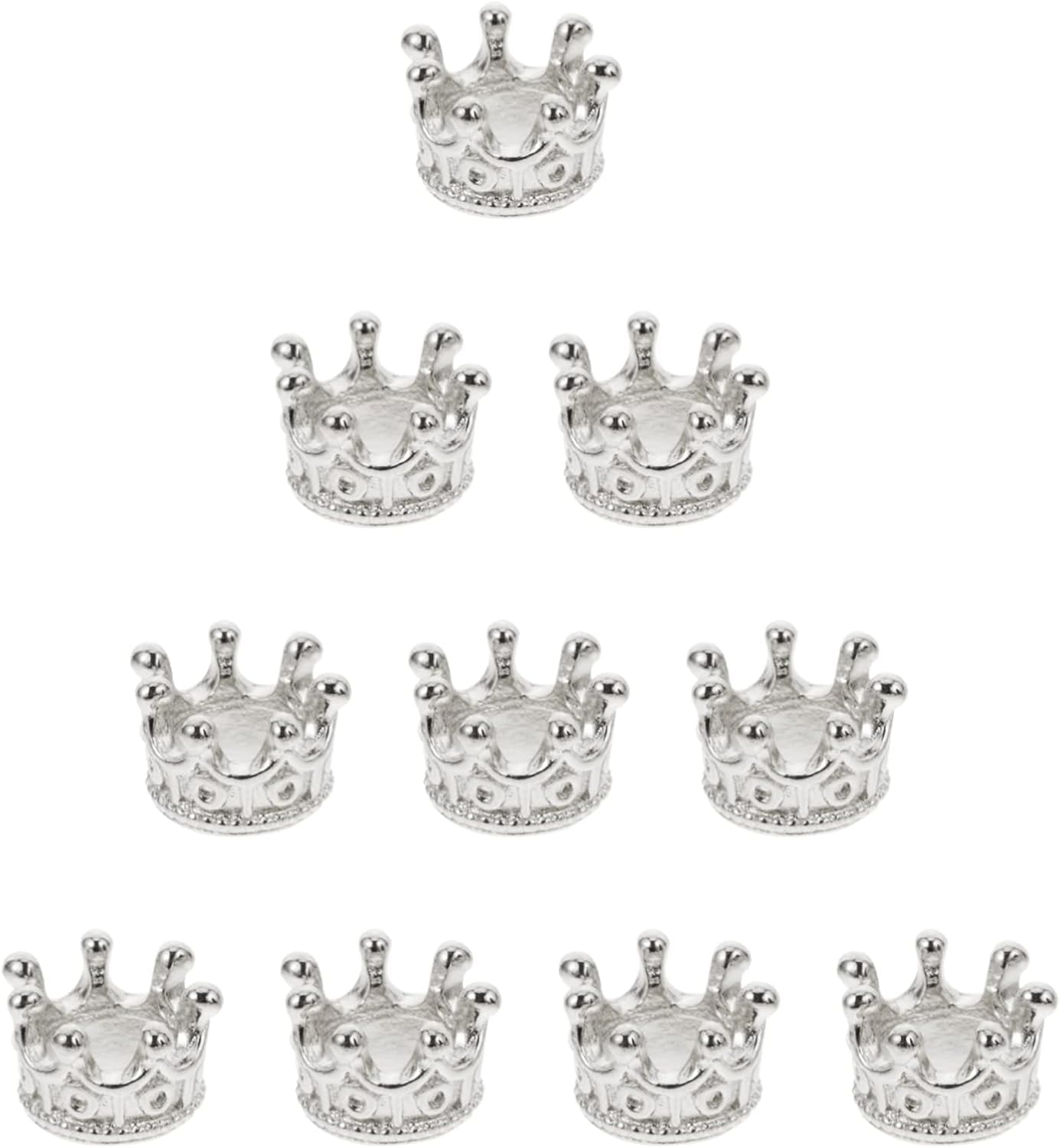 EXCEART 50Pcs King Crown Charm Spacer Bead 3D Mini Alloy Crown Charms ...