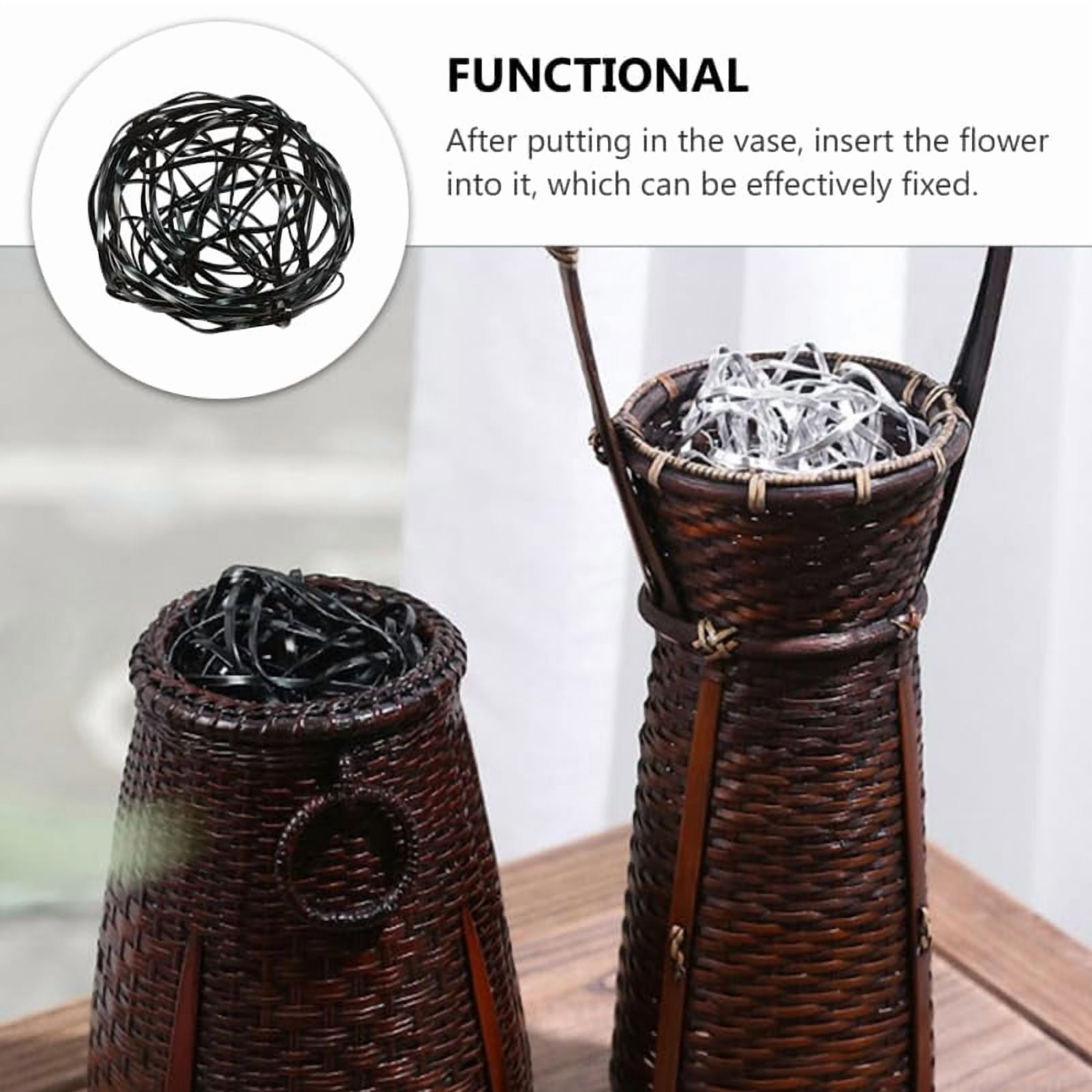 EXCEART Circle Vase 4 pcs Floral Cage Flower lid Arranger DIY Flower ...