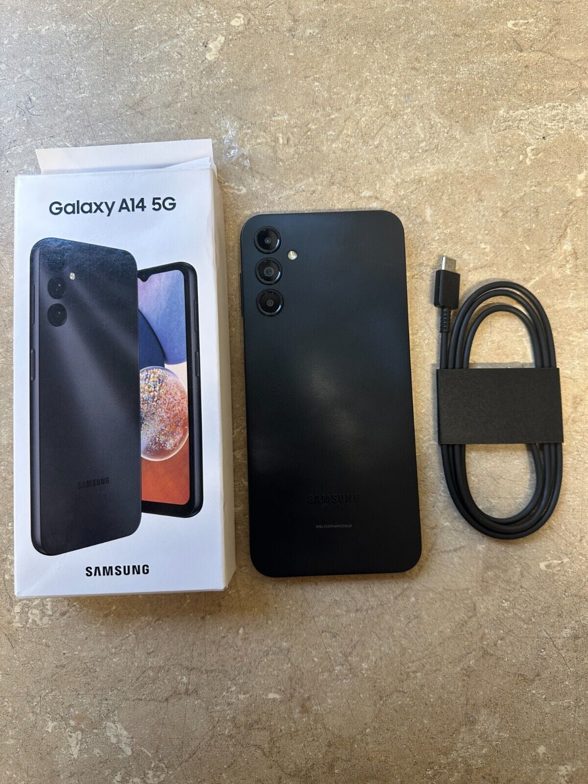 EXCELLENT Samsung Galaxy A14 5G SM-A146U 64GB Black Unlocked - Walmart.com