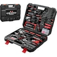 EXCITED WORK 198 Pcs Tool Set, Essential Mechanic Kit with Case for ...