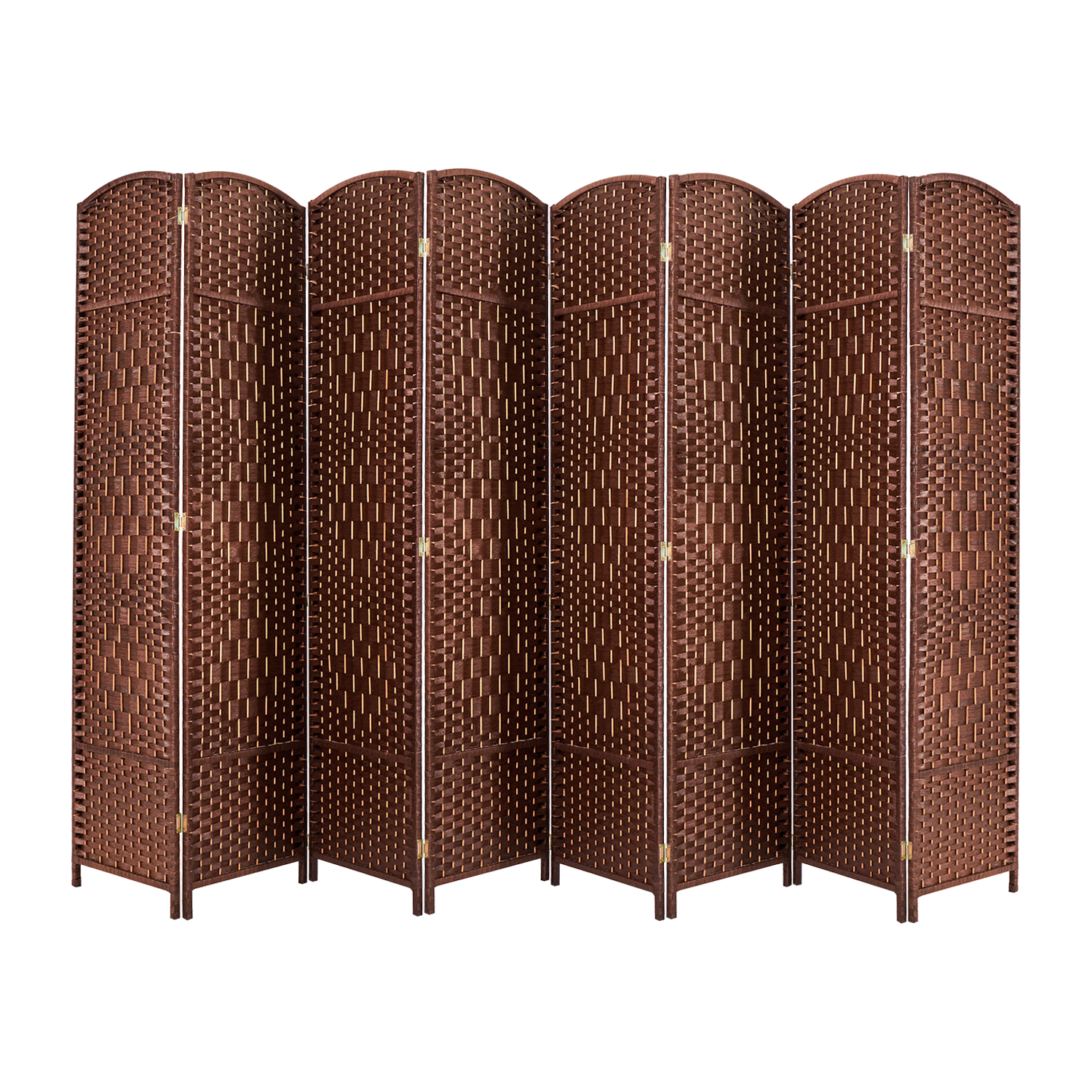 6 ft. Tall Plain Brown Cardboard Privacy Screen Room Divider - 5 Panel ...