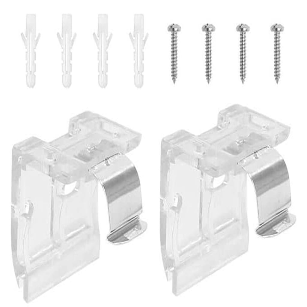 EXCIXING 10/20Pcs Cordless Pleated Shades Blinds Brackets Headrail ...