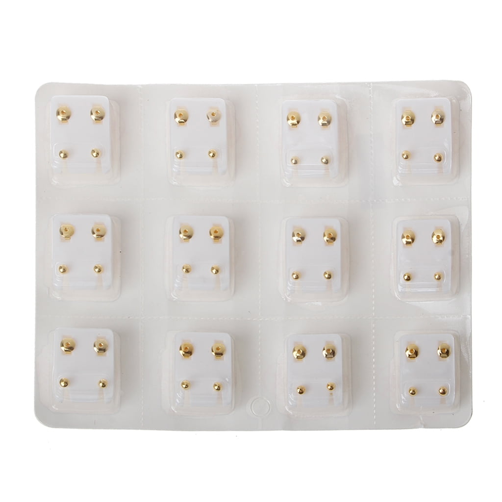 EXCIXING 12 Pairs Ear Piercing Gun Earring Disposable Set ...