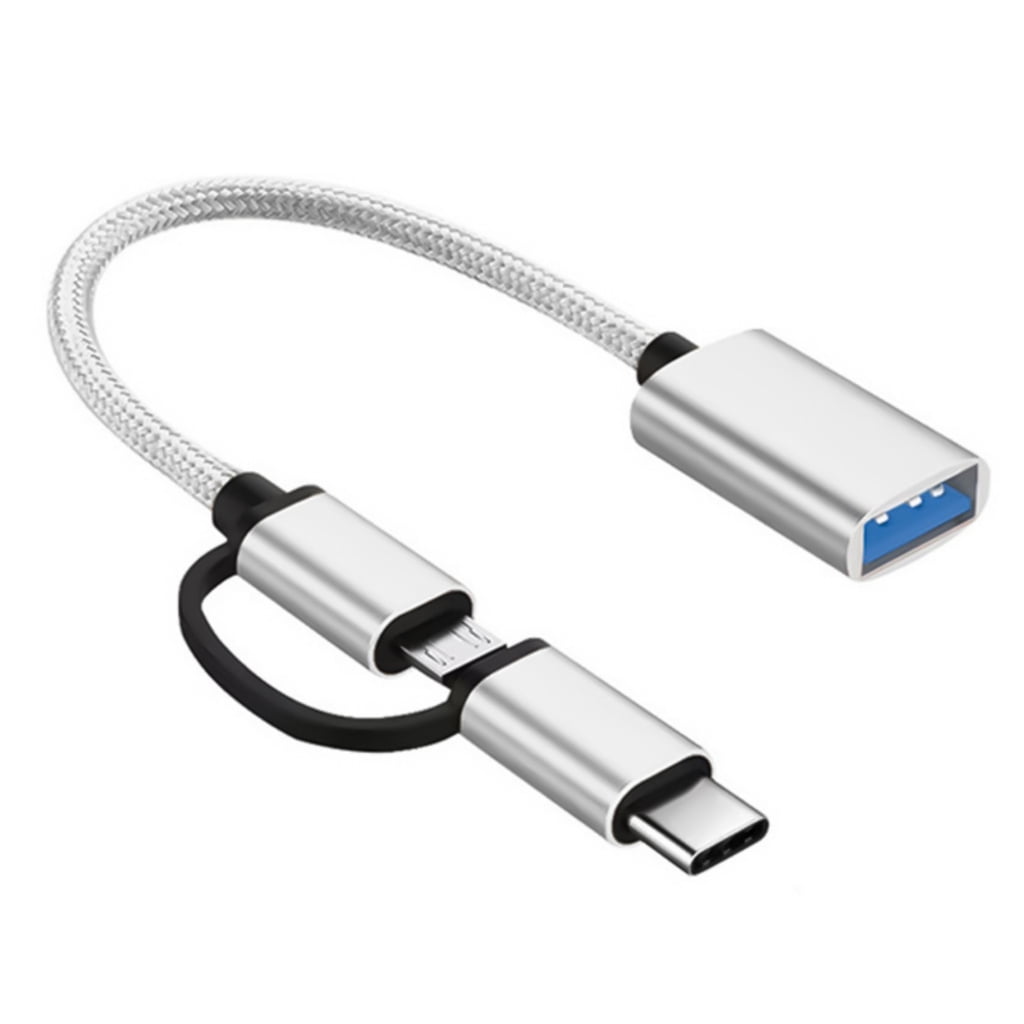 EXCIXING 2 In 1 USB C To USB Adapter Cable 480Mbps Highly Speed Data Transmission - Walmart.com