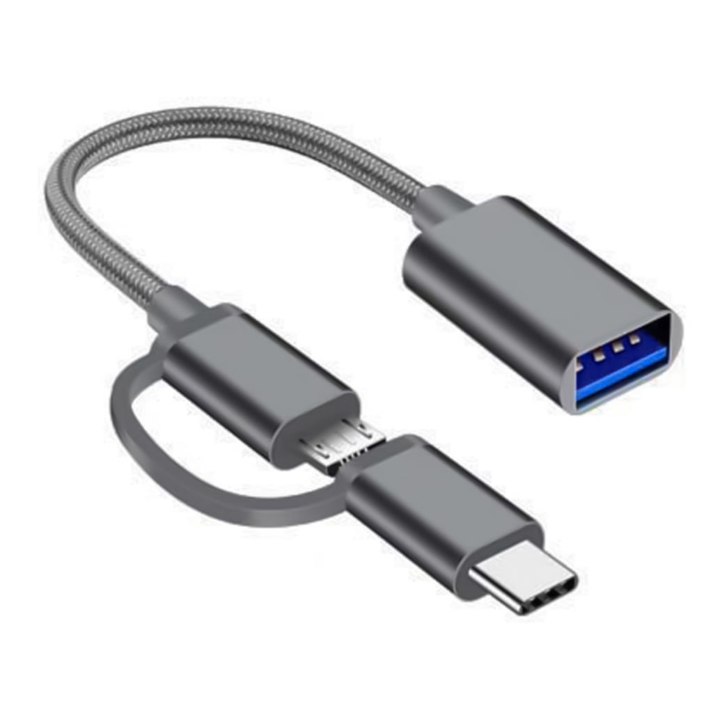 EXCIXING 2 In 1 USB C To USB Adapter Cable 480Mbps Highly Speed Data Transmission - Walmart.com