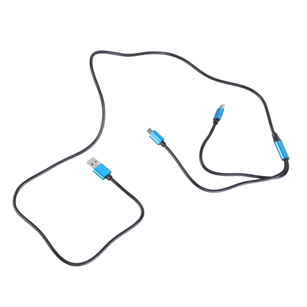 EXCIXING 2 in 1 Multiple Charging Cord USB to Type C MicroUSB ...