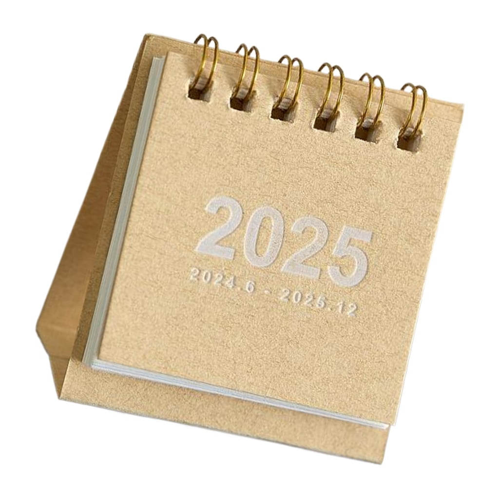 EXCIXING 2025 Desk Calendar Simple Calendar Small Desktop Calendar ...