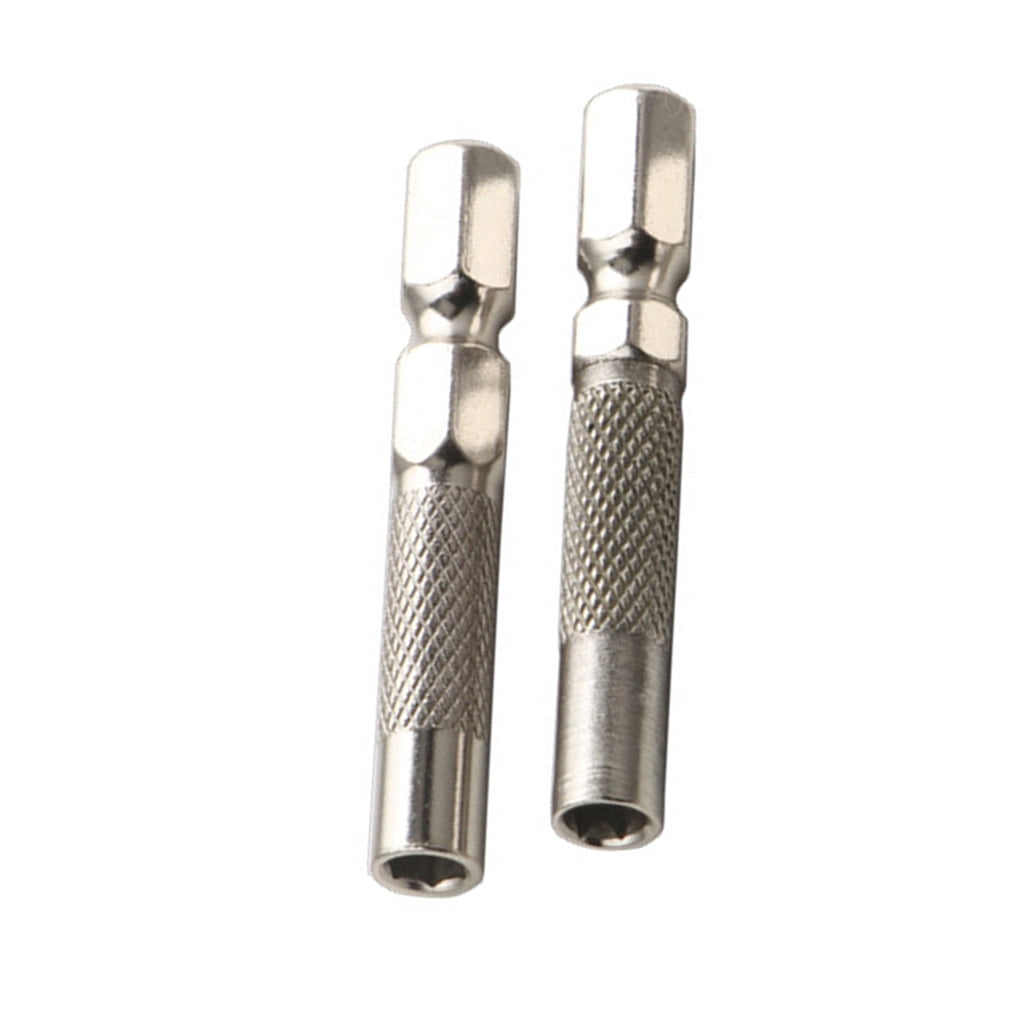 EXCIXING 2Pcs 6.35mm to 4mm Magnetic Socket Screwdriver Bit Adapter for ...