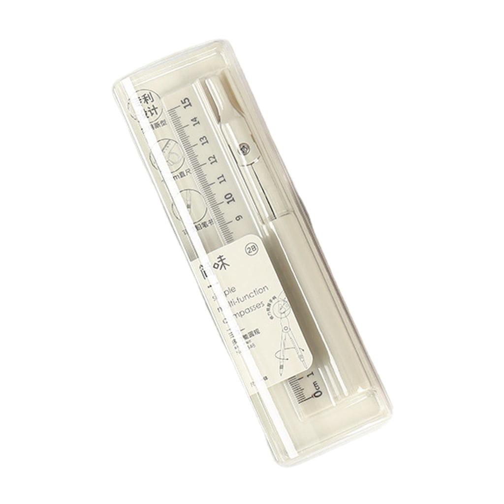 EXCIXING 3 in 1 Compass Geometry Set with Ruler Pencil Multifunctional ...