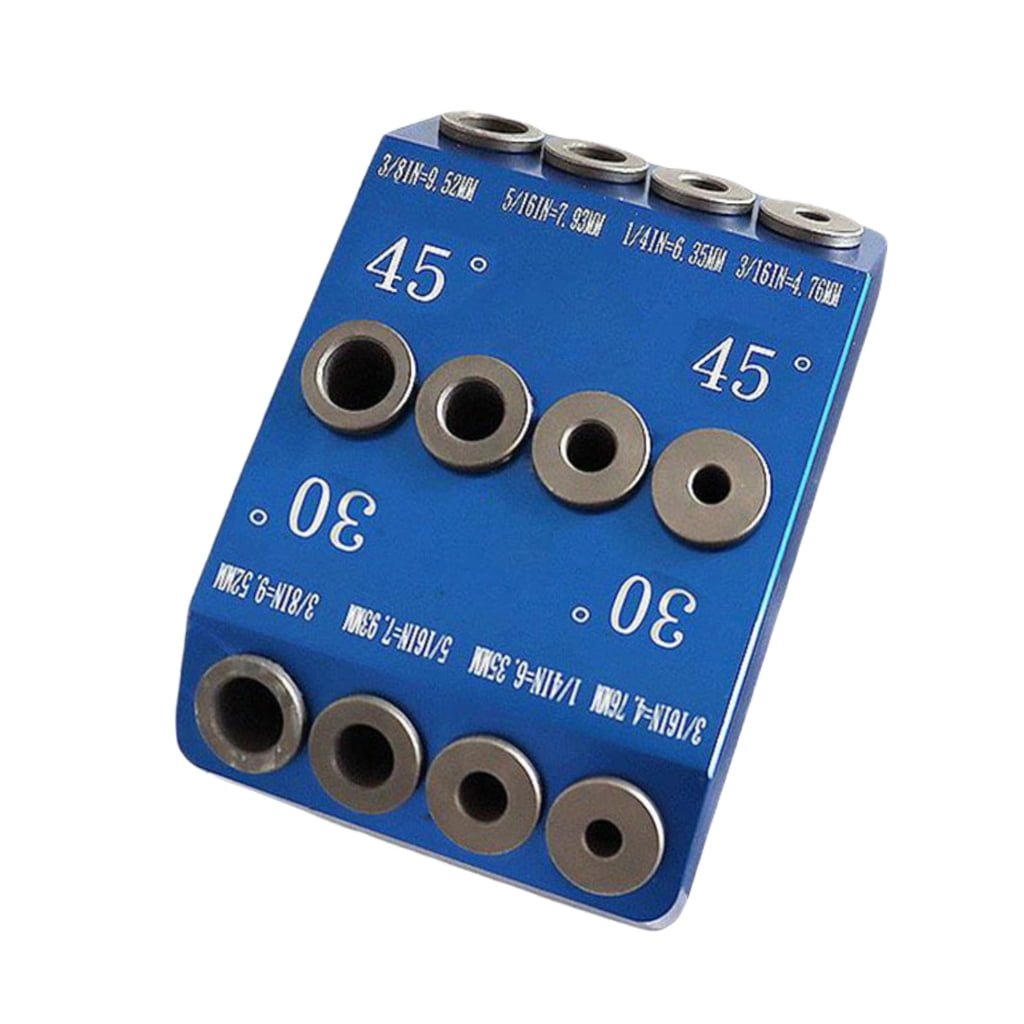EXCIXING 30 45 90 Degree Angle Drill Guide Jig for Angled Holes ...
