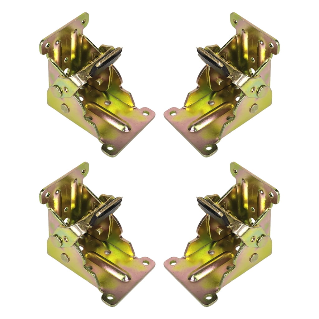 EXCIXING 4Pcs 90 Degree Folding Table Legs Bracket Self Locking Hinge ...