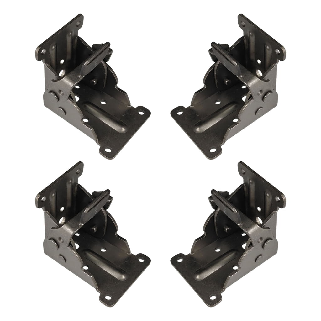 EXCIXING 4Pcs 90 Degree Folding Table Legs Bracket Self Locking Hinge ...