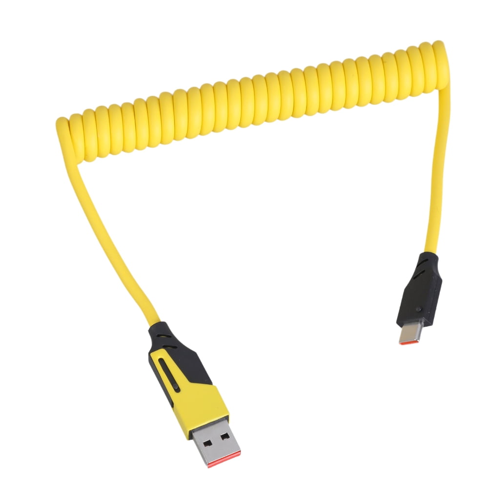EXCIXING 65W Type C+USB to Type C Retractable Data Cable High-Speed ...