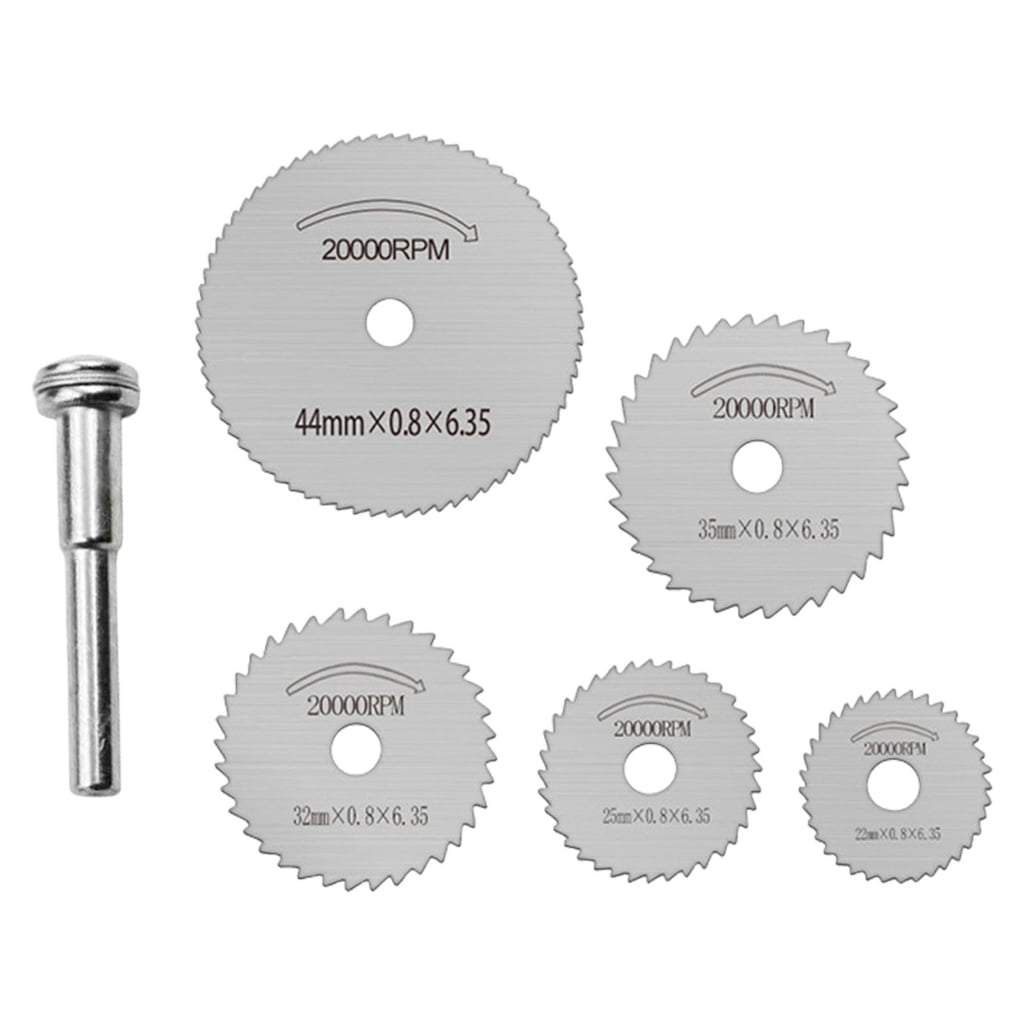 EXCIXING 6Pieces HSS Cutting Disc Tool for Rotary Tool Wood Plastic and ...
