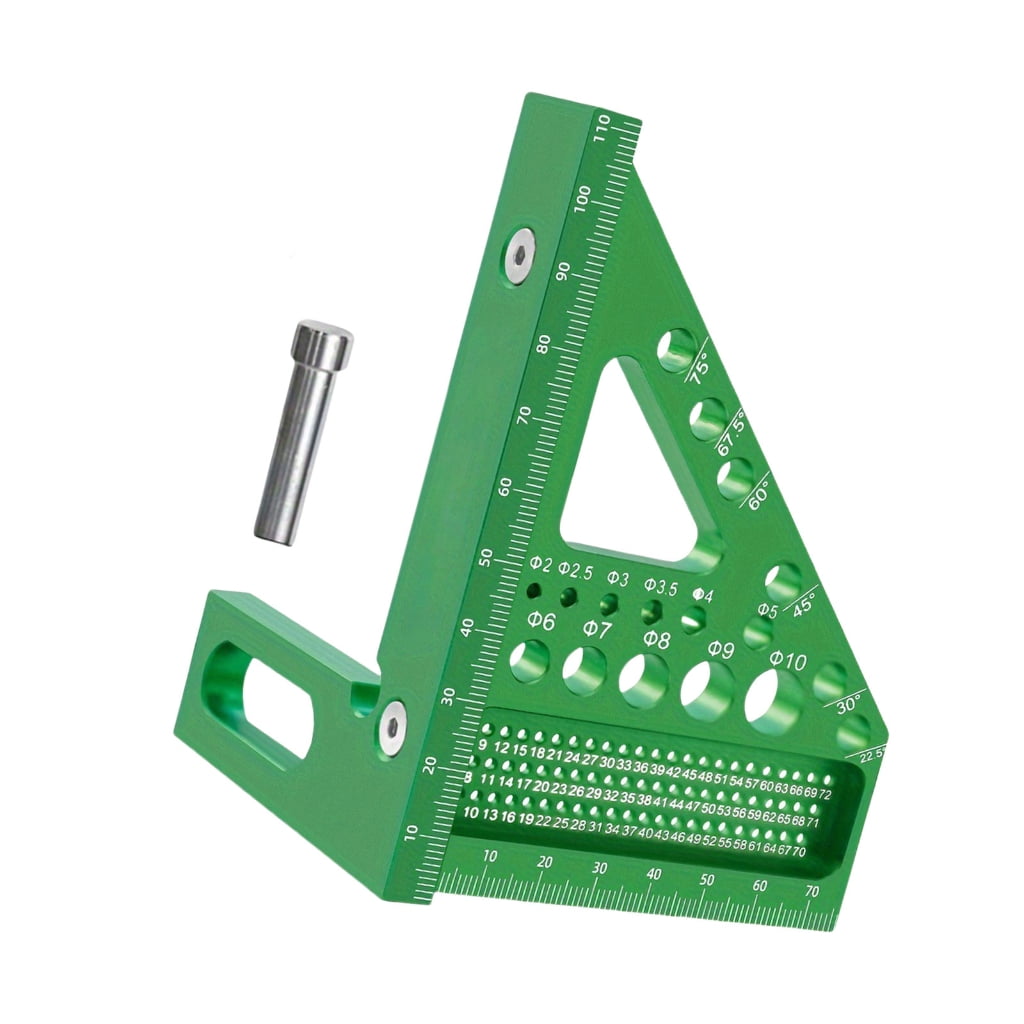 EXCIXING Aluminum Triangular Protractors Measuring Tool for Accurate ...