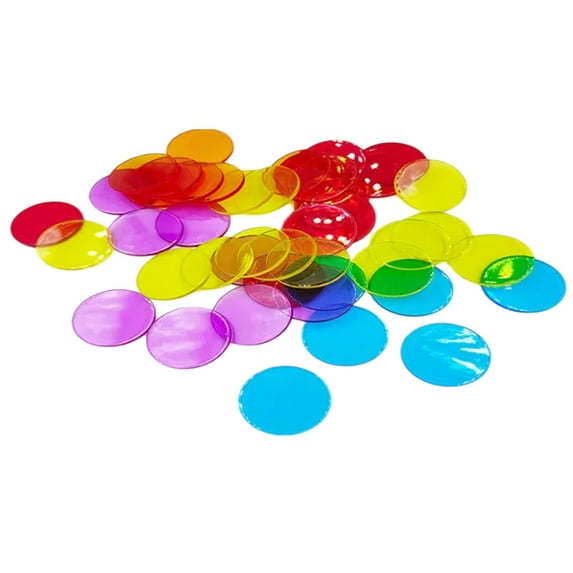 EXCIXING Clear Marker Counting Math Toy Colorful Bingo Chip Plastic ...