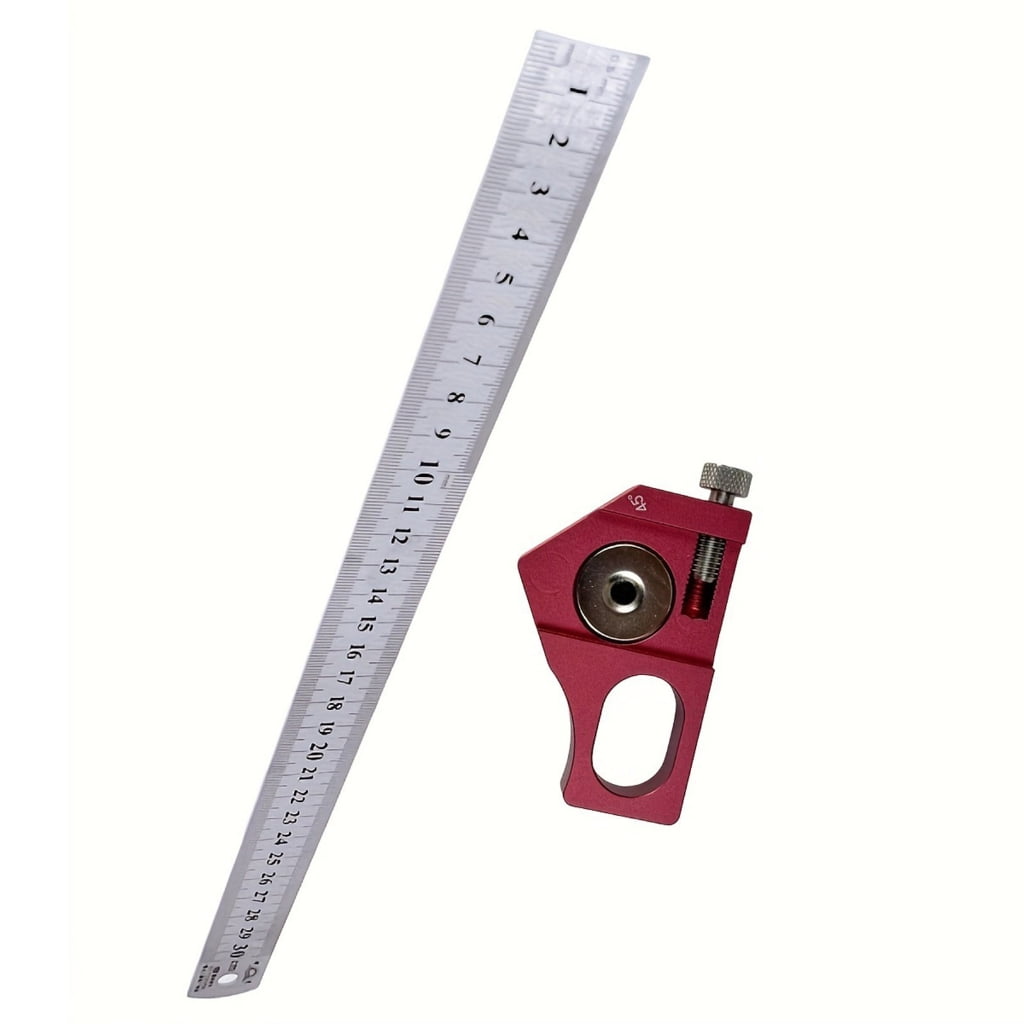 EXCIXING Clear Scale Aluminium Angles Ruler Tool for Accurate ...