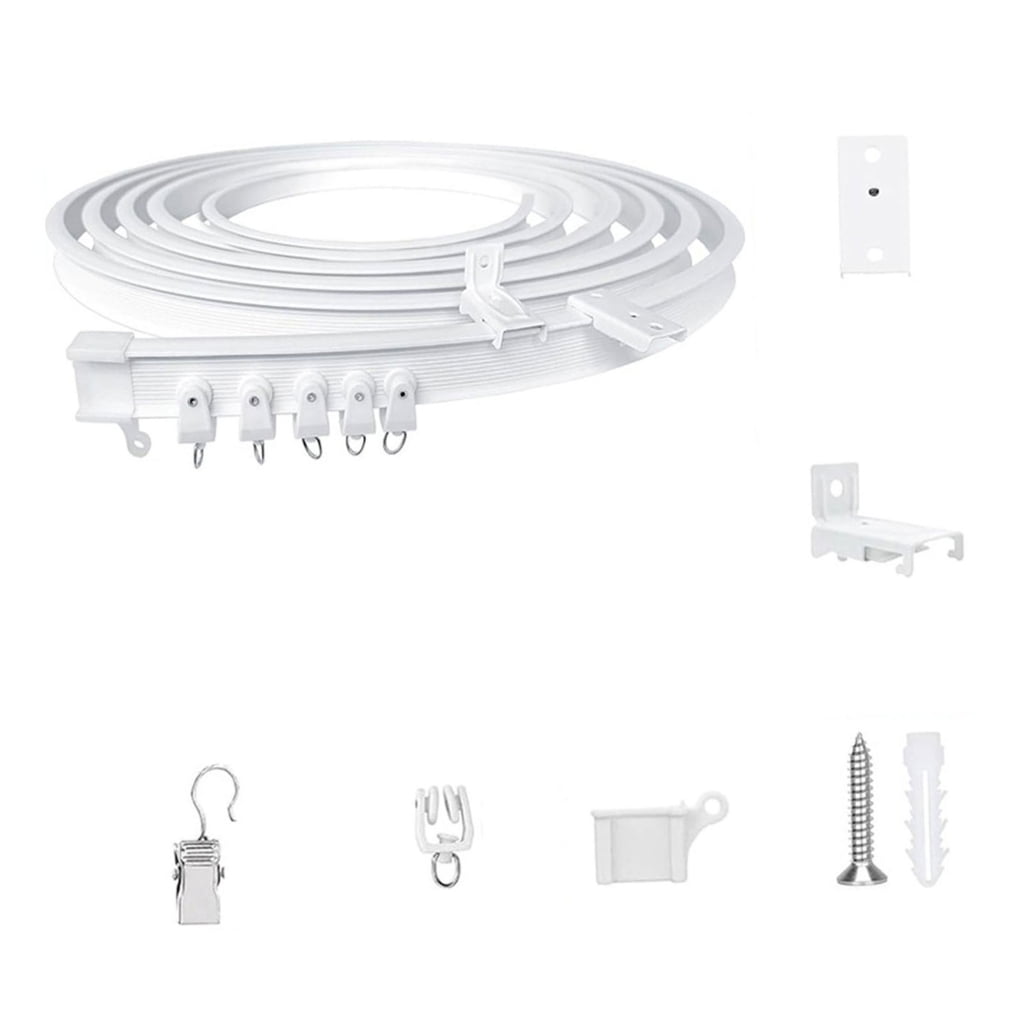 EXCIXING Customizable 5 Meter Curtain Track Kits for Unique Window and ...