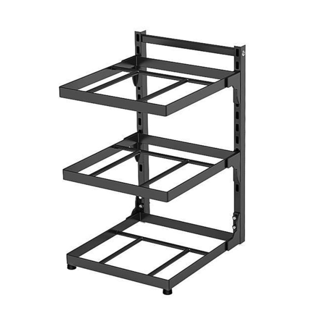 EXCIXING Expandable Under Sink Storage Rack Multiple Layer Pots Holder ...