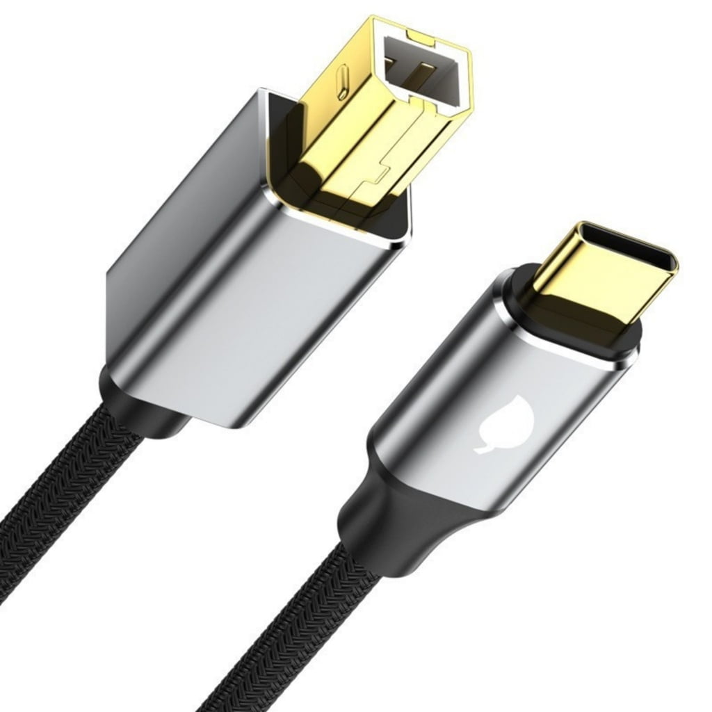 EXCIXING Fast Speed USB Type C to USB B Printer Cable for Printers and ...