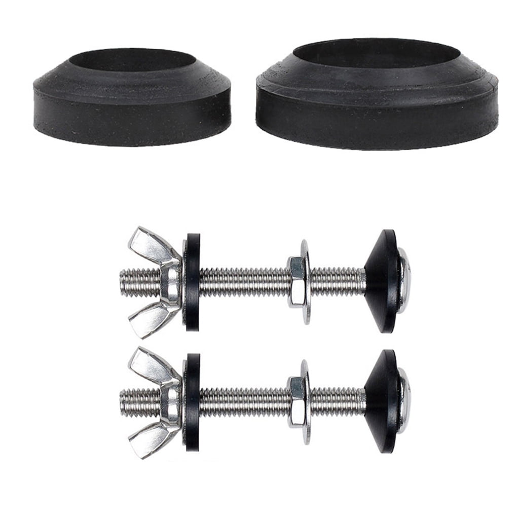 EXCIXING Leak Proof Toilet tanks Fixing Set with Long Nuts & Rubber ...