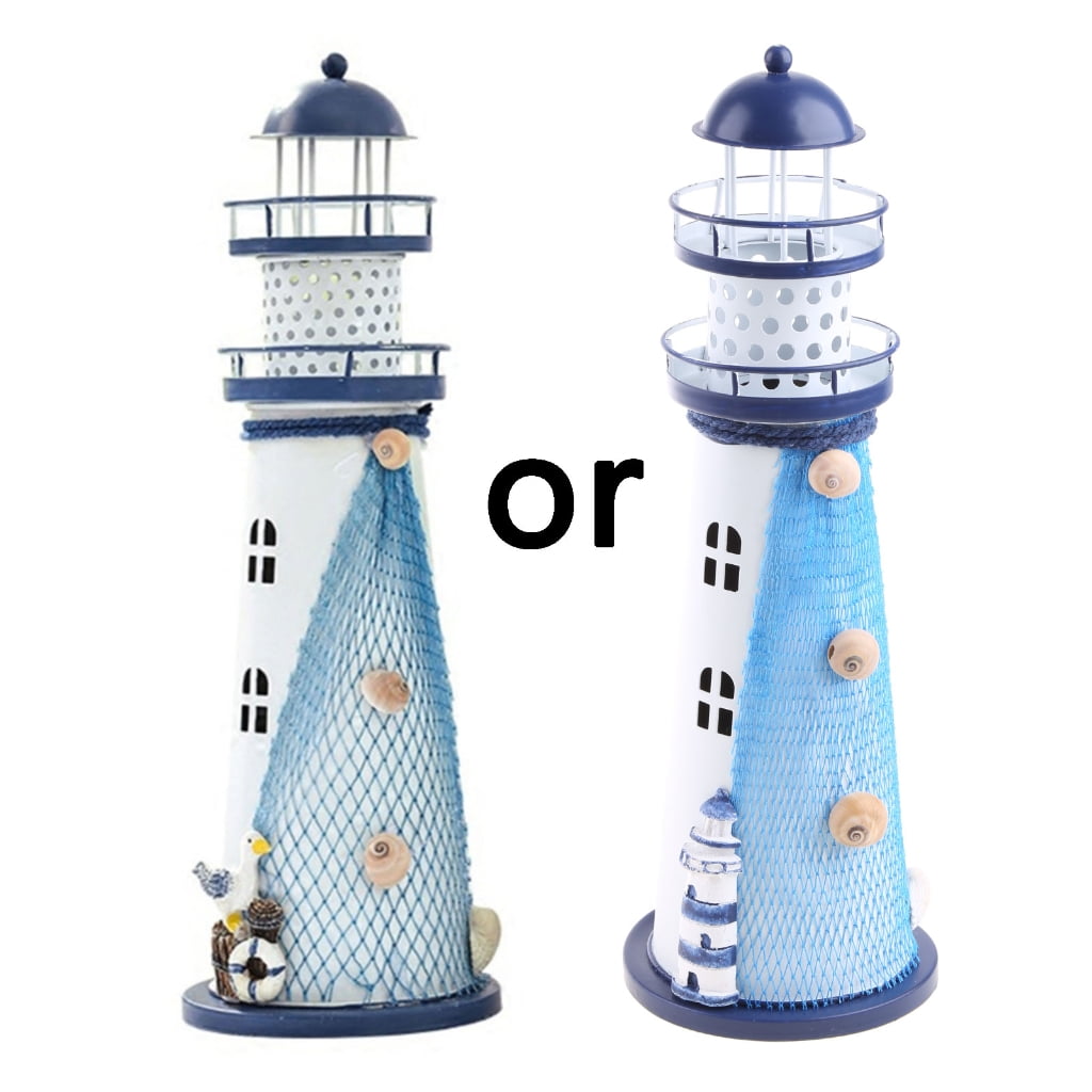 EXCIXING Lighthouse with Color Changing LED Light Battery Powered ...