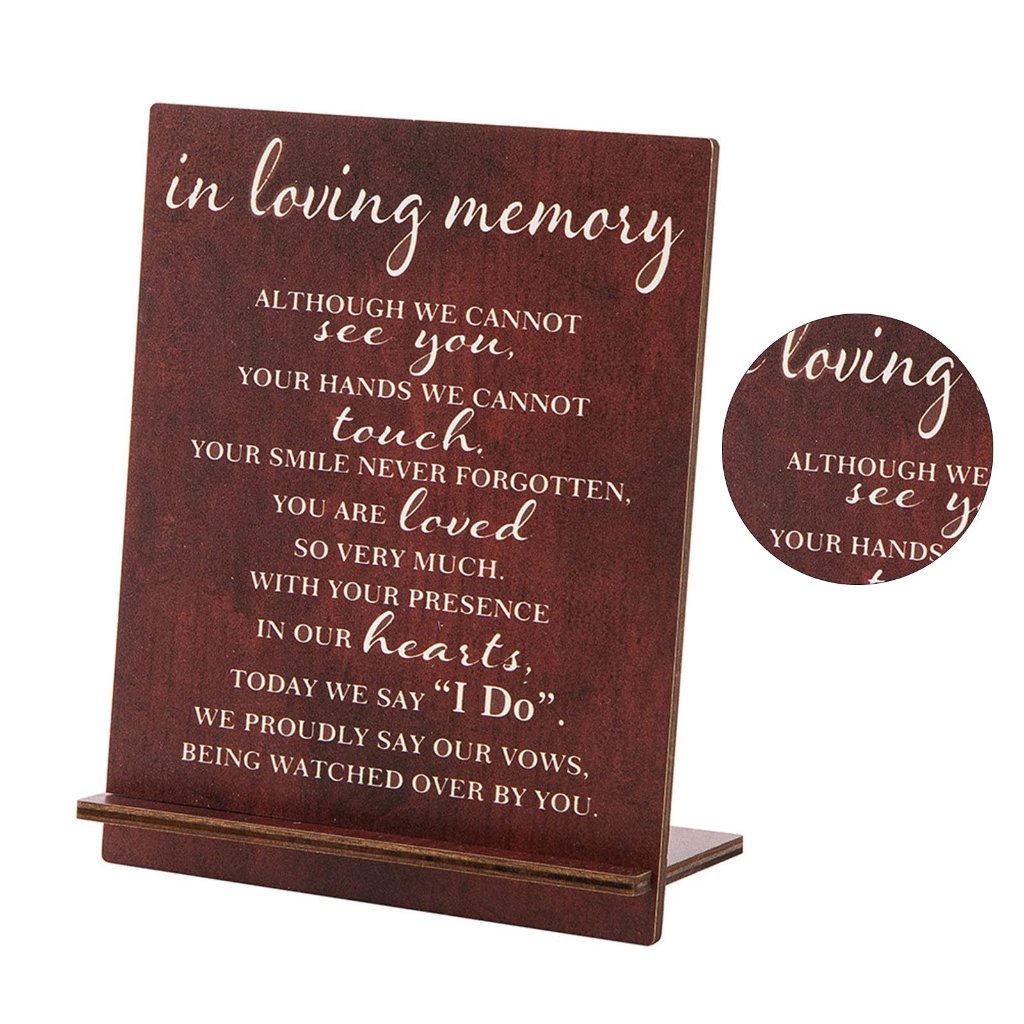 EXCIXING Loving Memory Wedding Sign Decoration for Valentines Day ...