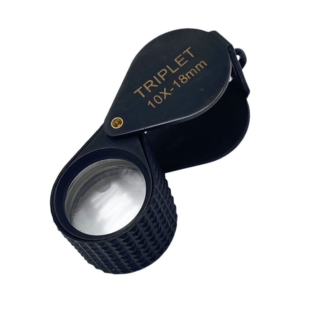 EXCIXING Magnifying Glass 10X Loupe Magnifying Lens Stamps Inspection ...
