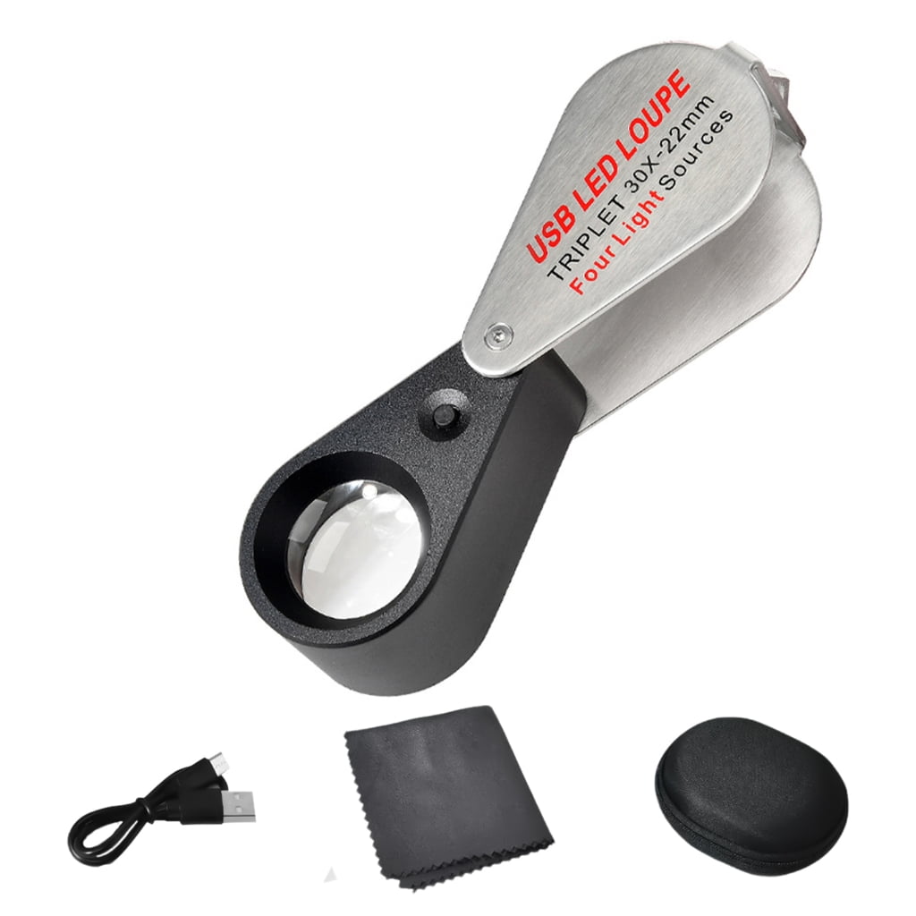 EXCIXING Magnifying Lens Inspection Magnifier Handheld Magnifier with ...
