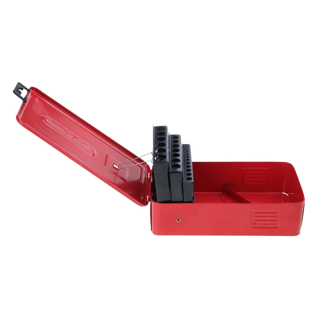 EXCIXING Metal Drill Bit Storage Case Drill Bit Organizers for ...