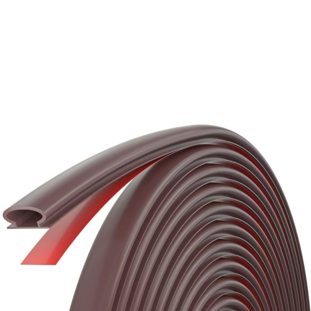 EXCIXING Peeling & Stick Rubber Quarter Round Molding Flexible Trim ...