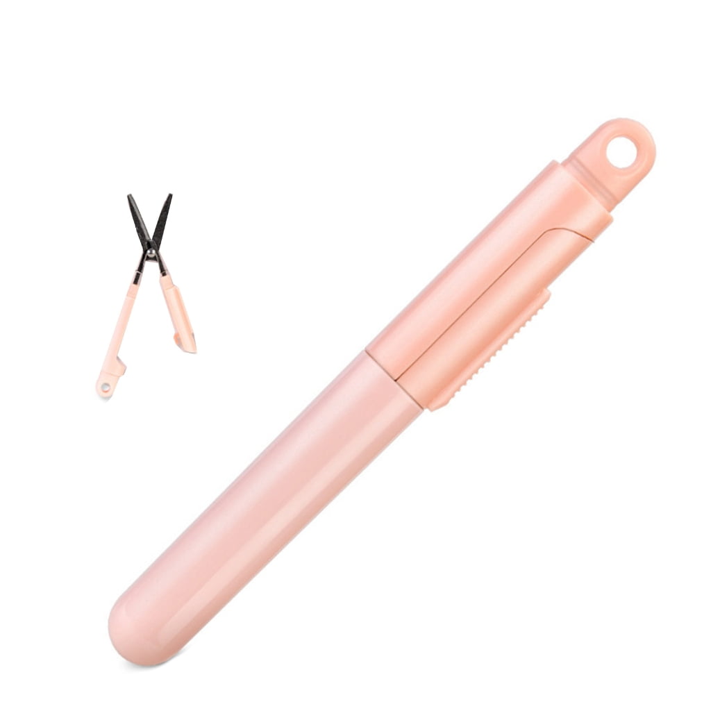 EXCIXING Pen Shape Scissors with Covers Portable Folding Safety ...