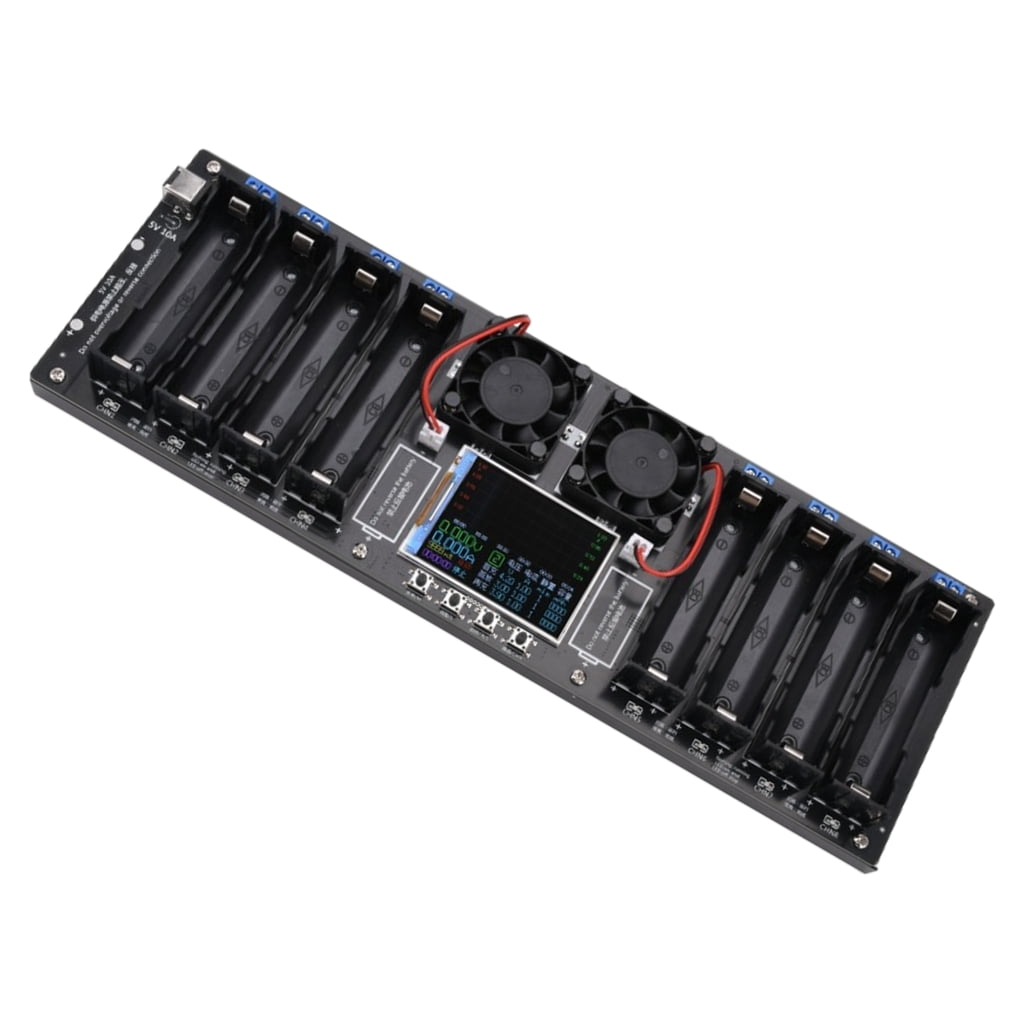 EXCIXING Professional 8 Channel 18650 Battery Tester with Adjustable ...