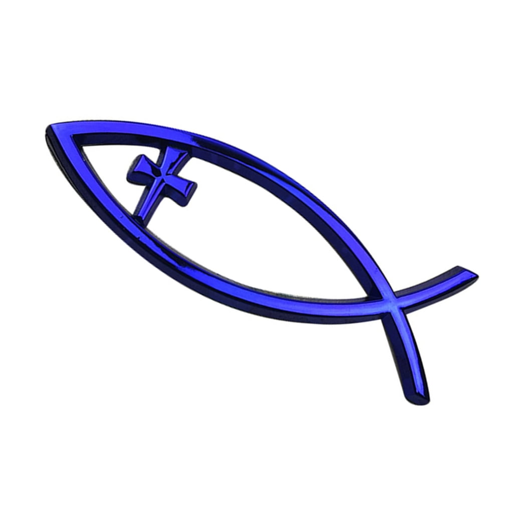 EXCIXING Religious Car Sticker with Ichthys Fish Designs Fish Decal for ...