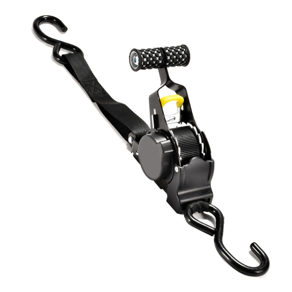 EXCIXING Retractable Ratchet Strap Heavy Duty Ratchet Strap Self ...