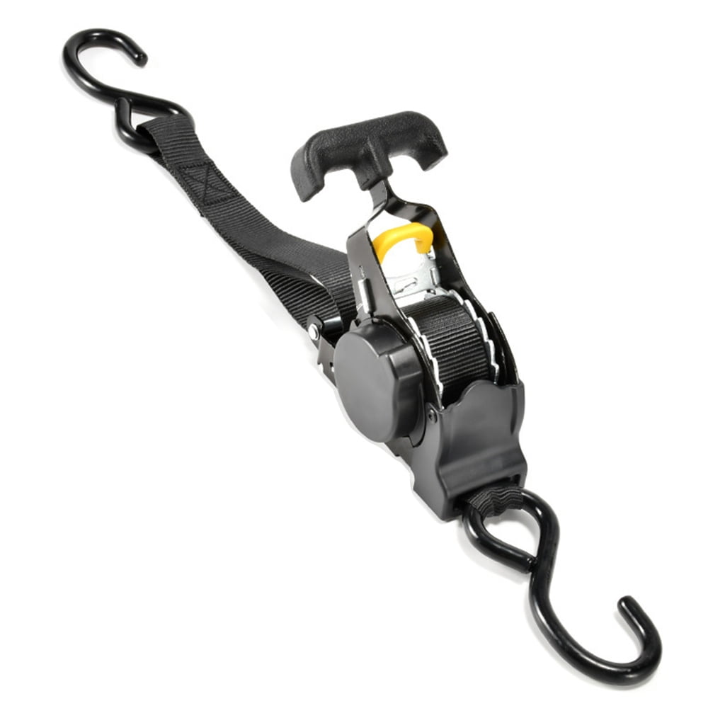 EXCIXING Retractable Ratchet Strap Heavy Duty Ratchet Strap Self ...