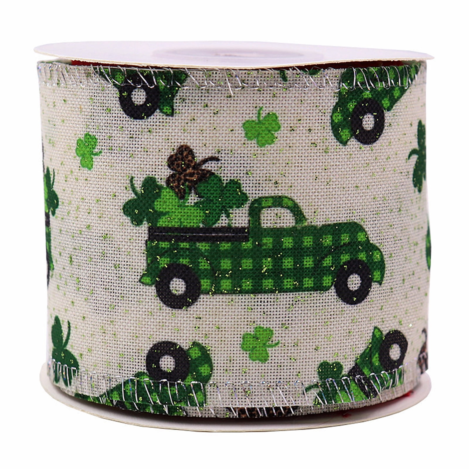 EXCIXING St. Patrick's Day Ribbon 5 /10 Yards Irish Clover Hat Shamrock ...