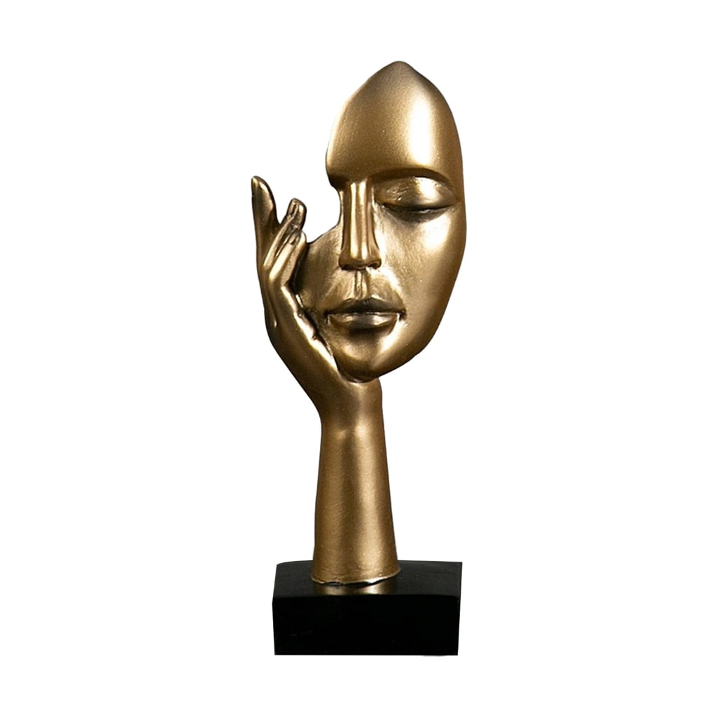 EXCIXING Stylish Collectible Woman Face Statue for Living Room or ...