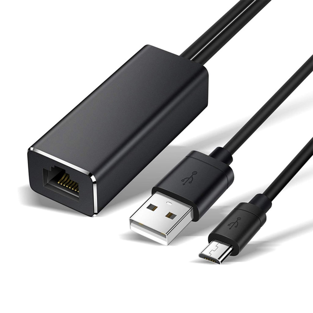 EXCIXING USB 2.0+USB 5pin to Ethernet Adapter 100Mbps Ethernet Adapter ...