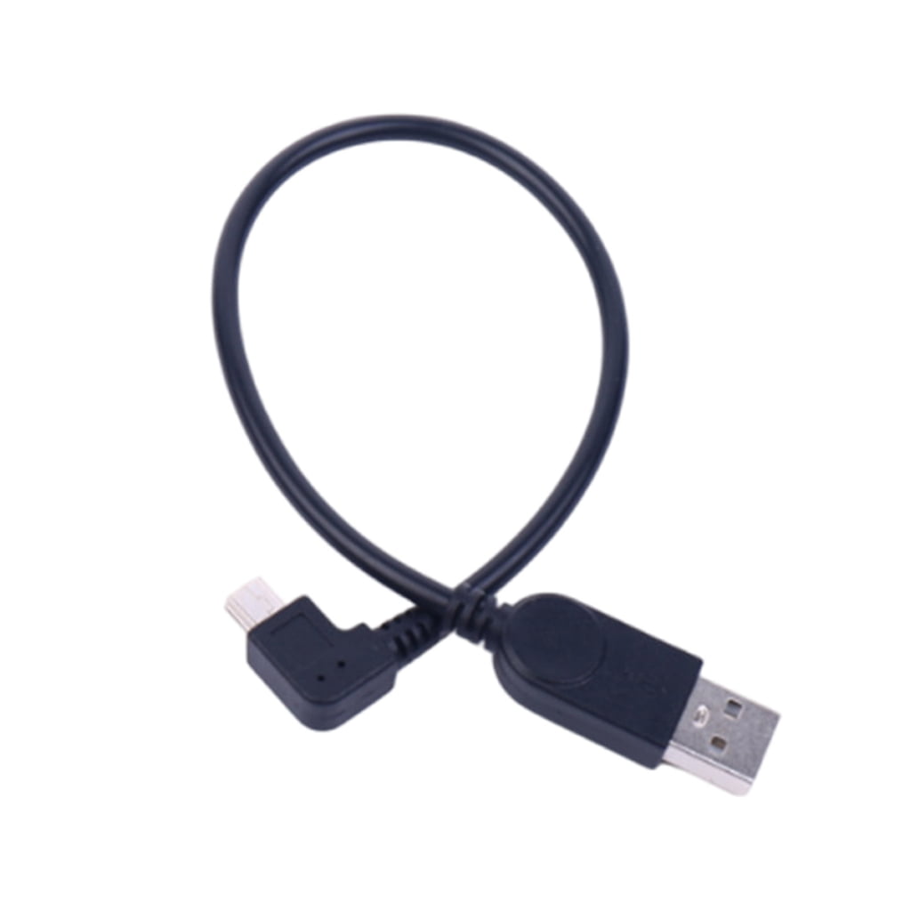 EXCIXING USB A to Mini USB Right Angle Data Cable Power Wire for ...