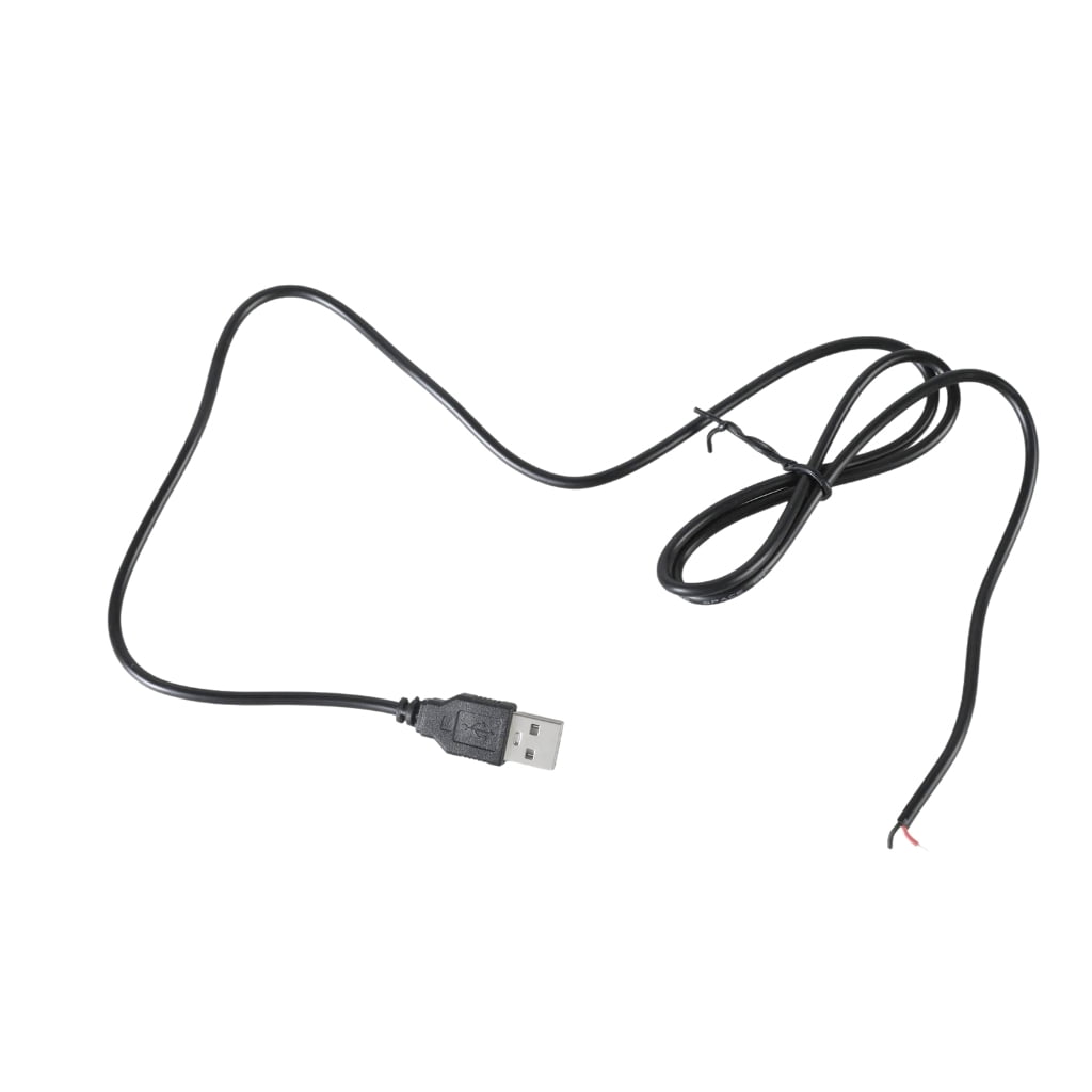 EXCIXING USB Male to 2Pin Pigtail Cable Power Cord 22AWG for DIY Repair ...