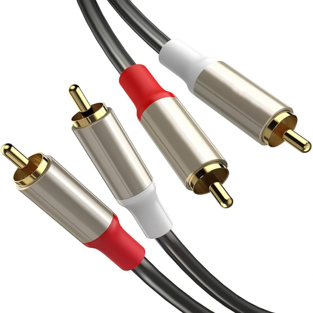 EXCIXING Unbalanced 2RCA Subwoofer Cable Adapter Line for Car HiFi ...