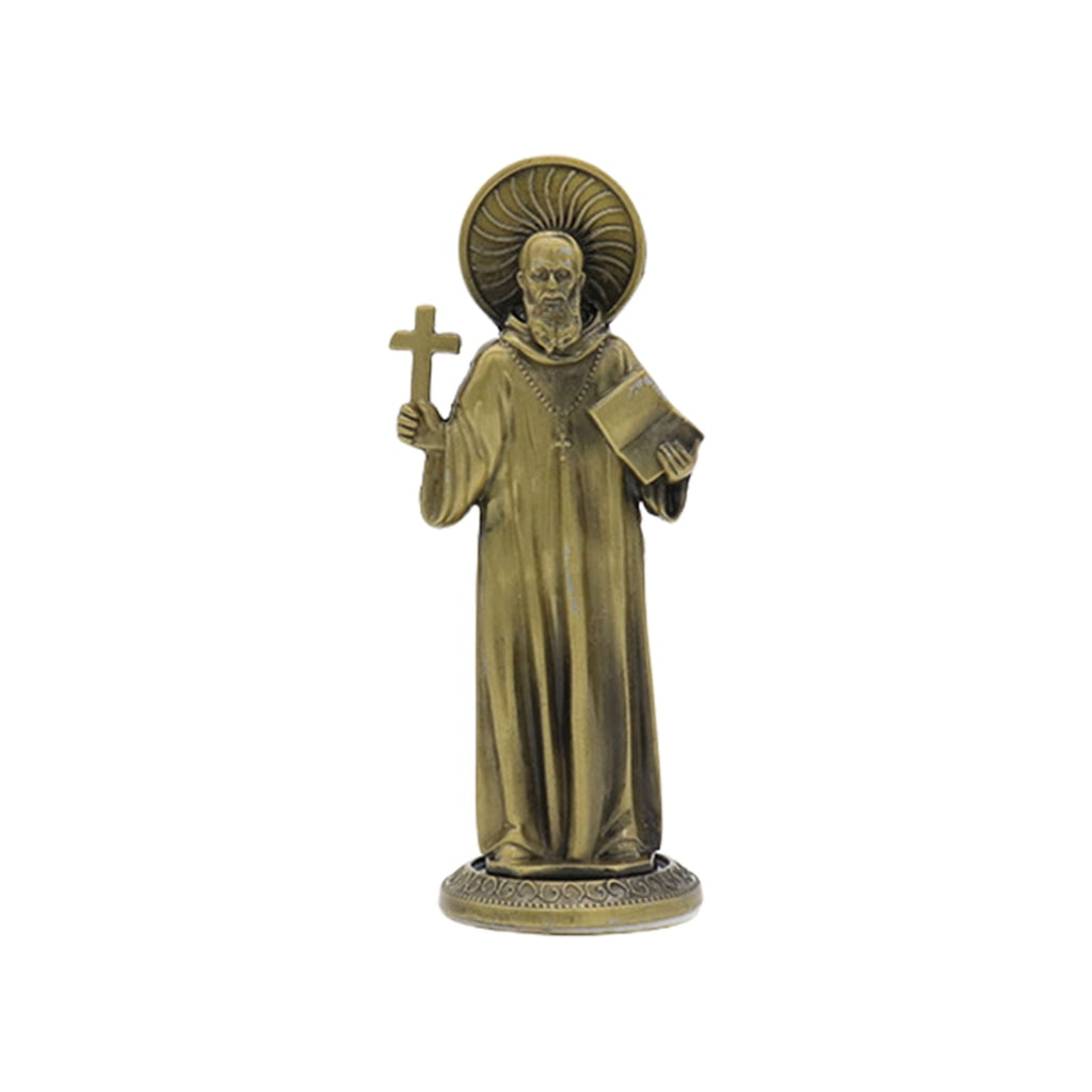 EXCIXING Vintage Standing Maria Sculpture Metal Religious Figurine ...