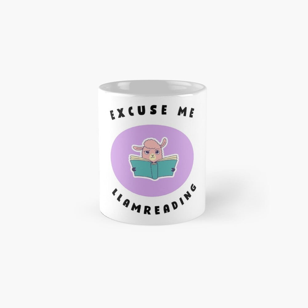 EXCUSE ME LLAMREADING Classic Mug - Walmart.com