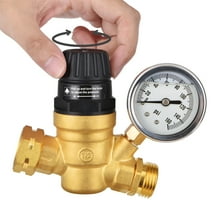 RV Water Pressure Regulator for RV Camper, Brass Lead-Free Adjustable ...