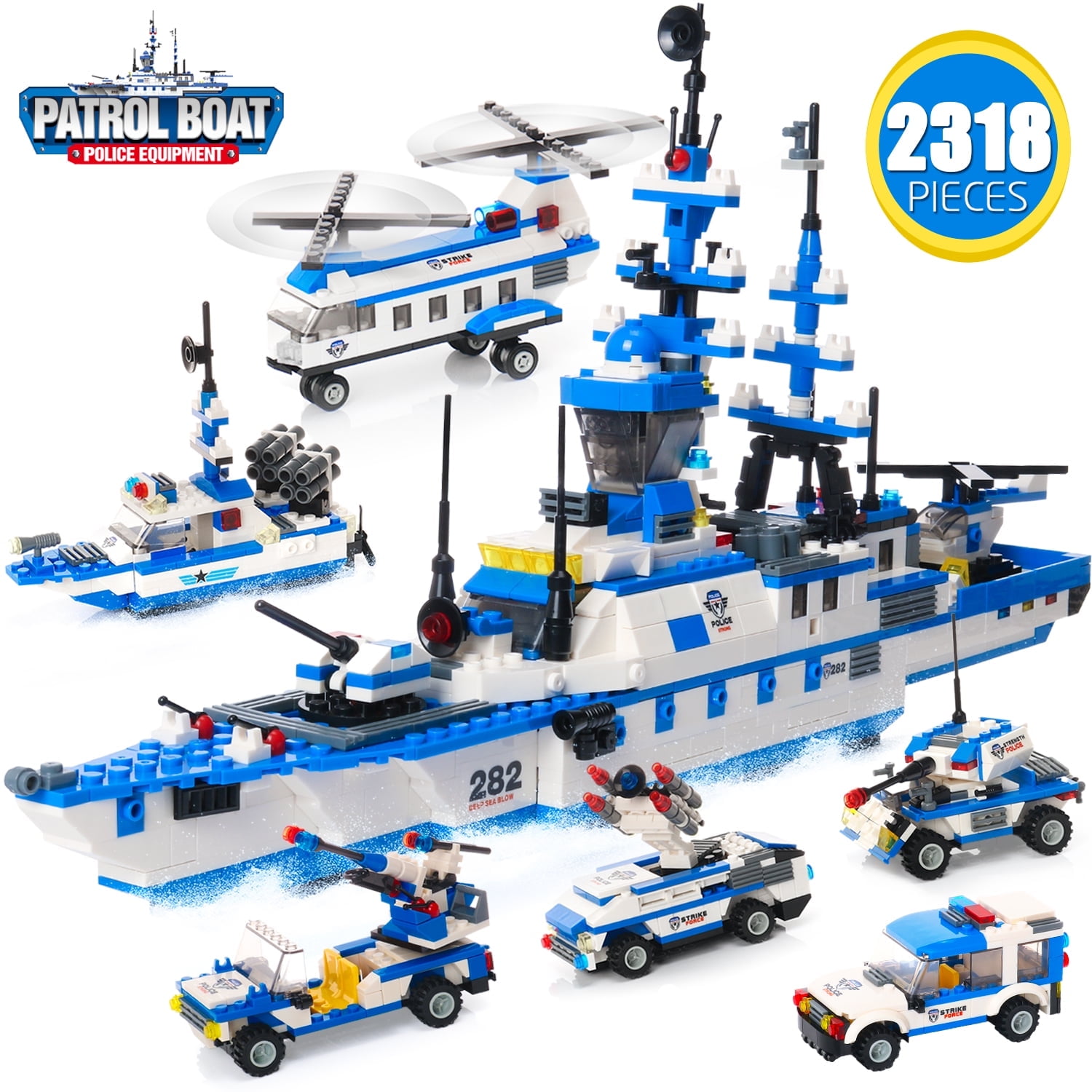 EP EXERCISE N PLAY Aircraft Carrier Military Building Blocks Kit, STEM ...