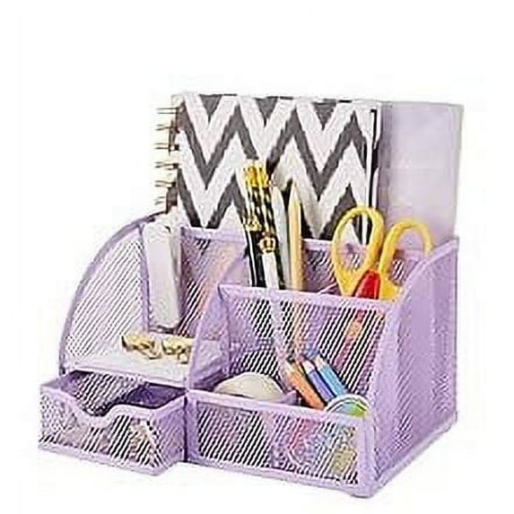 EXERZ Wire Mesh Desk Organizer - Light Purple - Walmart.com