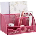 EXERZ Wire Mesh Desk Organizer - Pink - Walmart.com