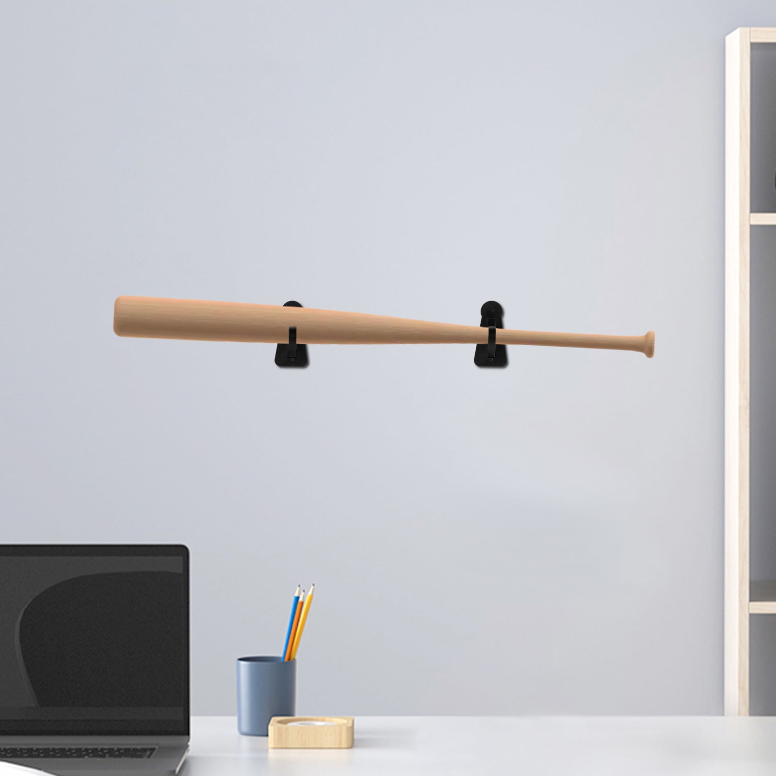 EXHUMKY 1 Pair Bat Display Wall Mount Bat Racks For Sports Enthusiasts ...