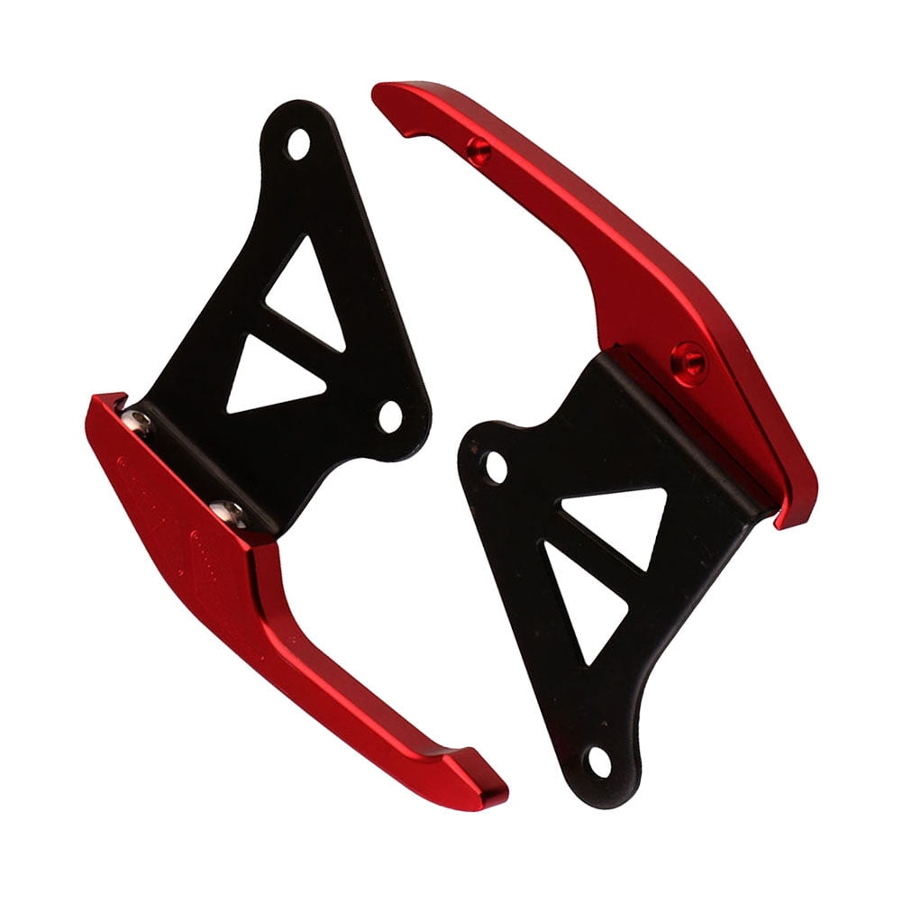 EXHUMKY Back Seat Handle Red 1 Pair Aluminum Motorcycle Riding ...